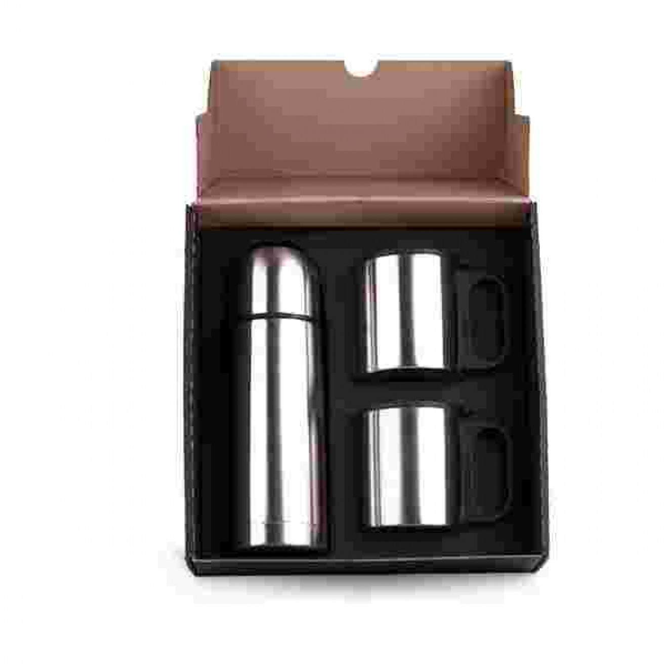 Kit Garrafa E Caneca Em Aço Inox 330/180ml Personalizado